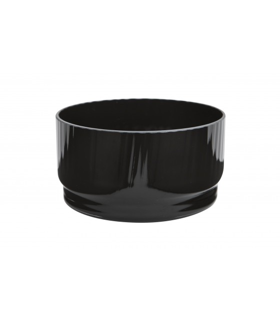 Wazon szklany czarny rurka Krosno - Witek Home