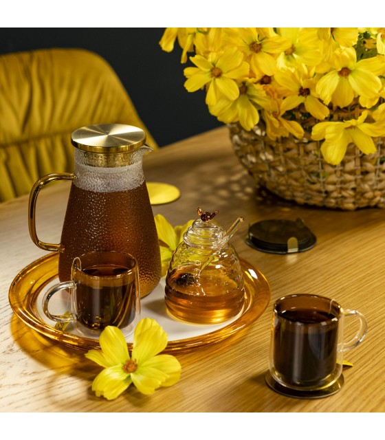 Dzbanek szklany 2 L Golden Jack - Witek Home