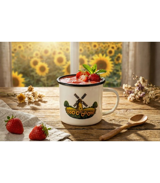 Kubek emaliowany 500 ml Młyn - Witek Home